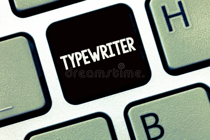 Handwriting Text Writing Typewriter. Concept Meaning Electric ...