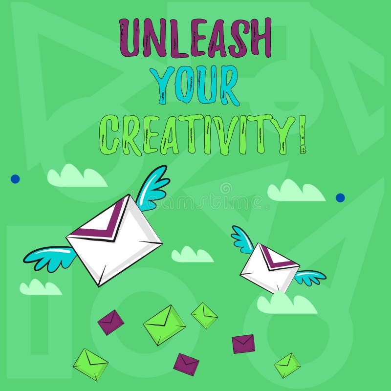 Unleash Your Own Creativity Stock Illustration - Illustration of ...