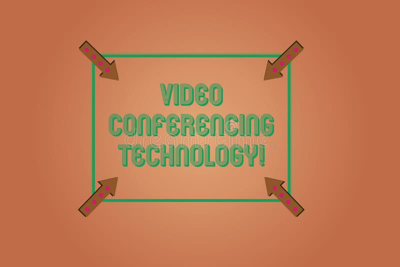 Handwriting Text Writing Video Conferencing Technology. Concept Meaning ...