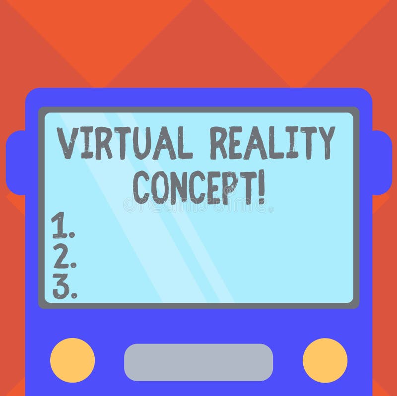 Handwriting Text Writing Virtual Reality Concept. Concept Meaning ...