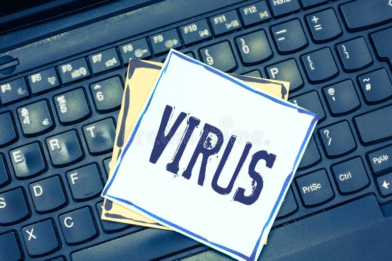 Handwriting Text Writing Virus. Concept Meaning Infective Agent that ...