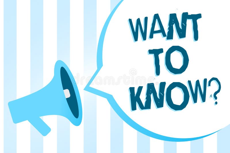 Handwriting Text Writing Want To Know Question. Concept Meaning Request ...