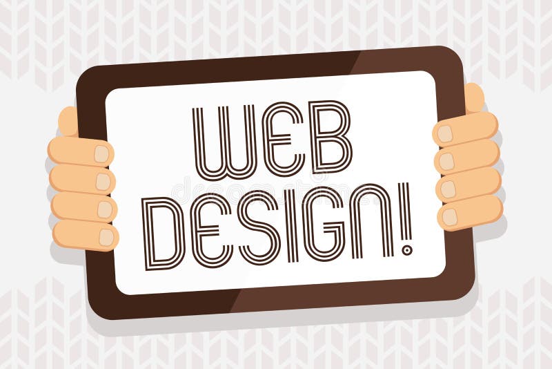 Handwriting Text Writing Web Design. Concept Meaning Process of ...