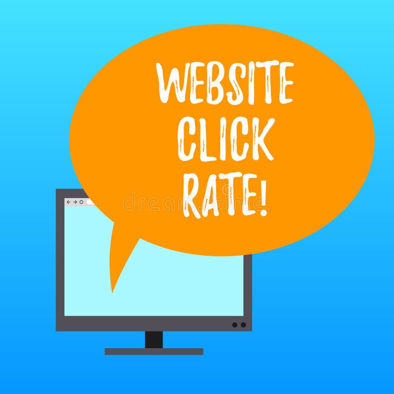 CTR - Click through Rate Sign, Label. Hand Click Stock Vector ...