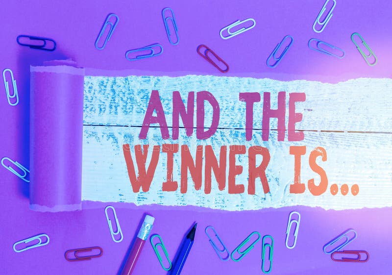 Announcing of Winner stock image. Image of effort, finish - 45771745