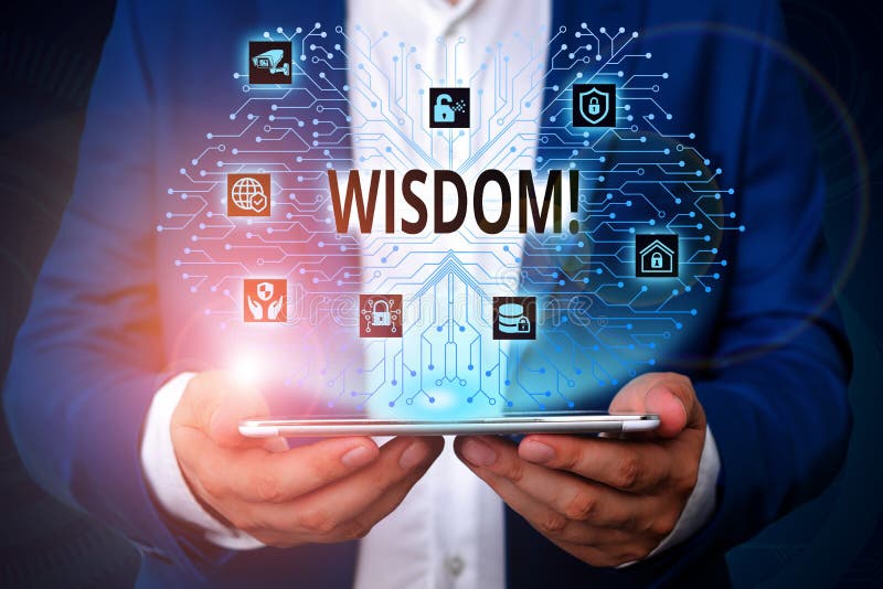 Handwriting Text Writing Wisdom. Concept Meaning the Ability To Use ...