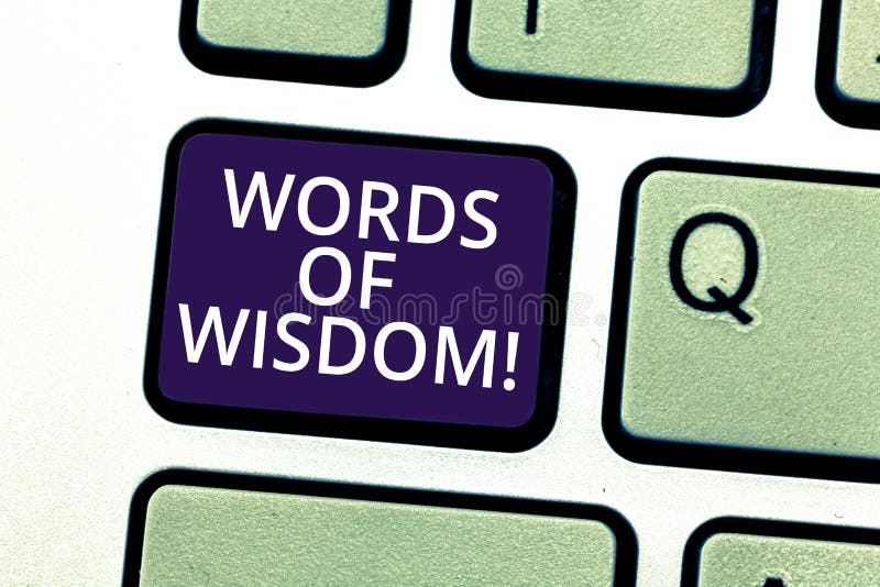 Handwriting Text Writing Words of Wisdom. Concept Meaning Expert ...