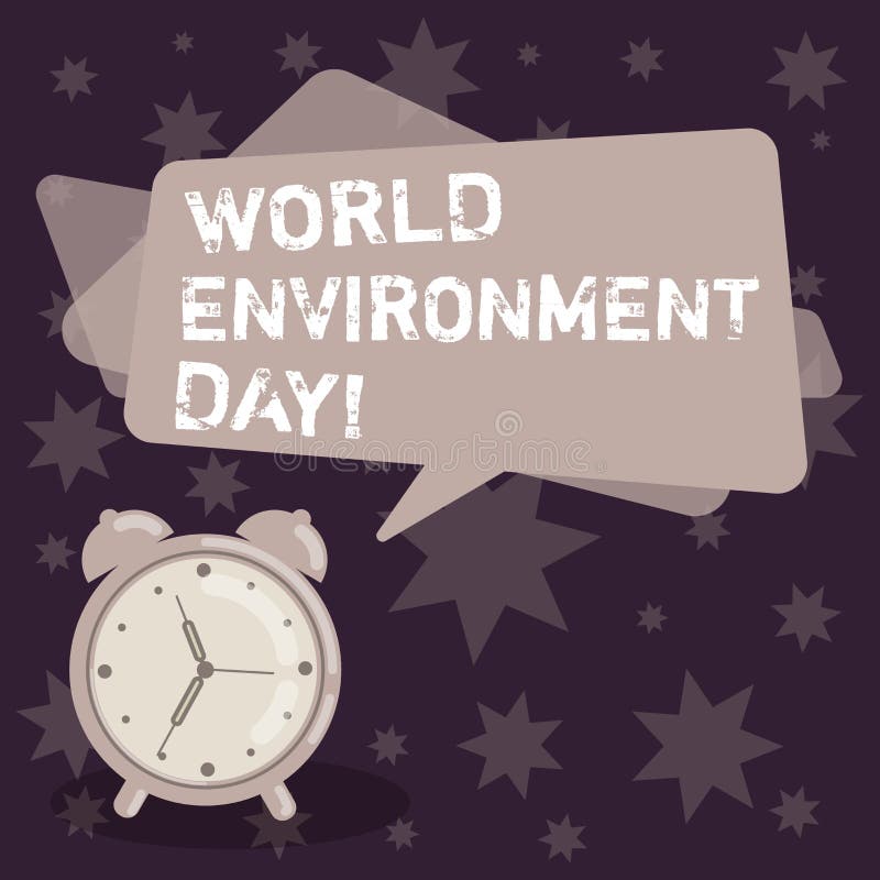 Handwriting Text Writing World Environment Day. Concept Meaning ...