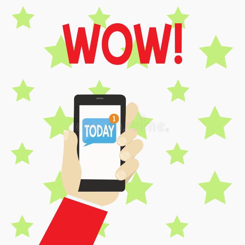 Handwriting Text Writing Wow. Concept Meaning Expression of Somebody ...