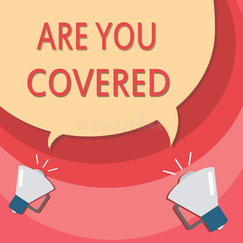 Handwriting Text Writing are You Covered. Concept Meaning Asking about ...