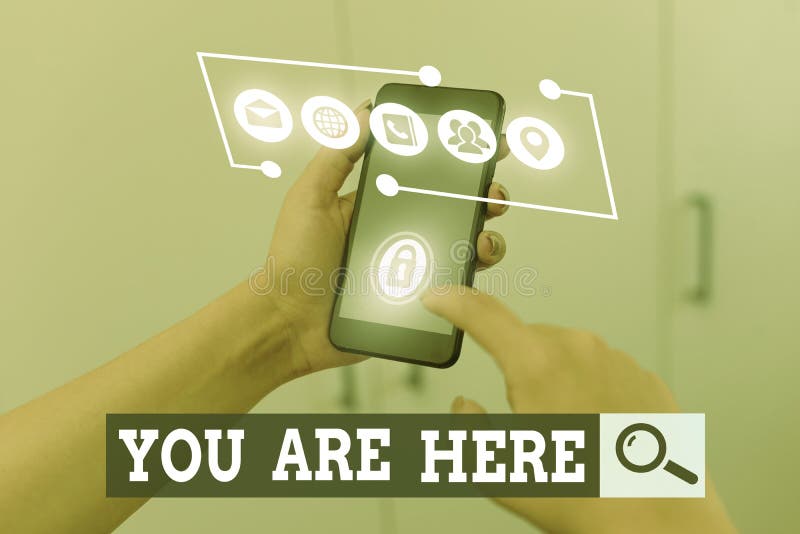 Handwriting Text Writing You are Here. Concept Meaning this is Your ...