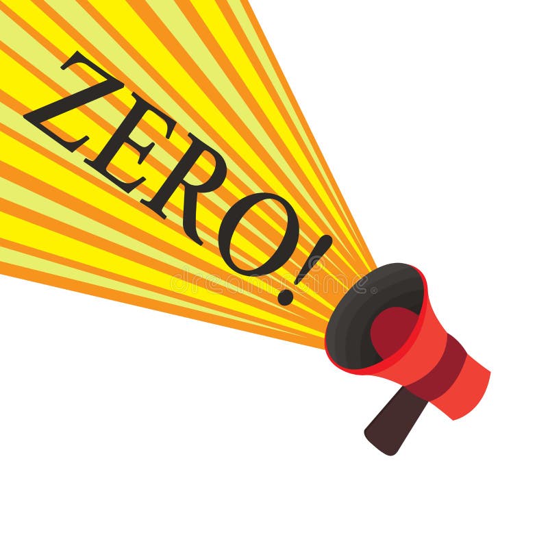 Handwriting Text Writing Zero. Concept Meaning No Quantity or Number ...