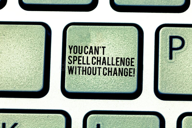 Handwriting Text You Can T Spell Challenge without Change. Concept ...
