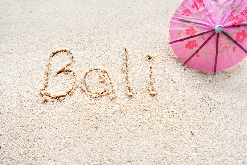 Handwriting words `Bali` stock image. Image of frame - 173646297