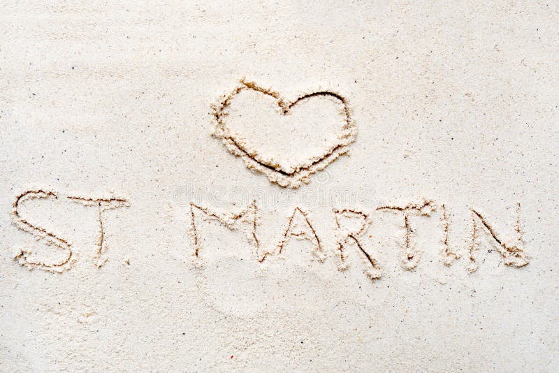 Handwriting Words `St. Martin` Stock Photo - Image of horizontal ...