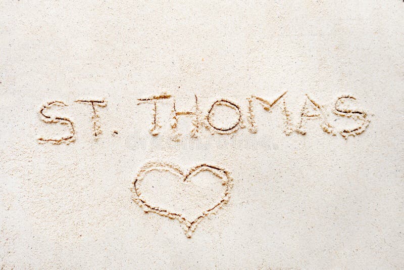 Handwriting Words `St. Thomas` Stock Photo - Image of abstract, sign ...
