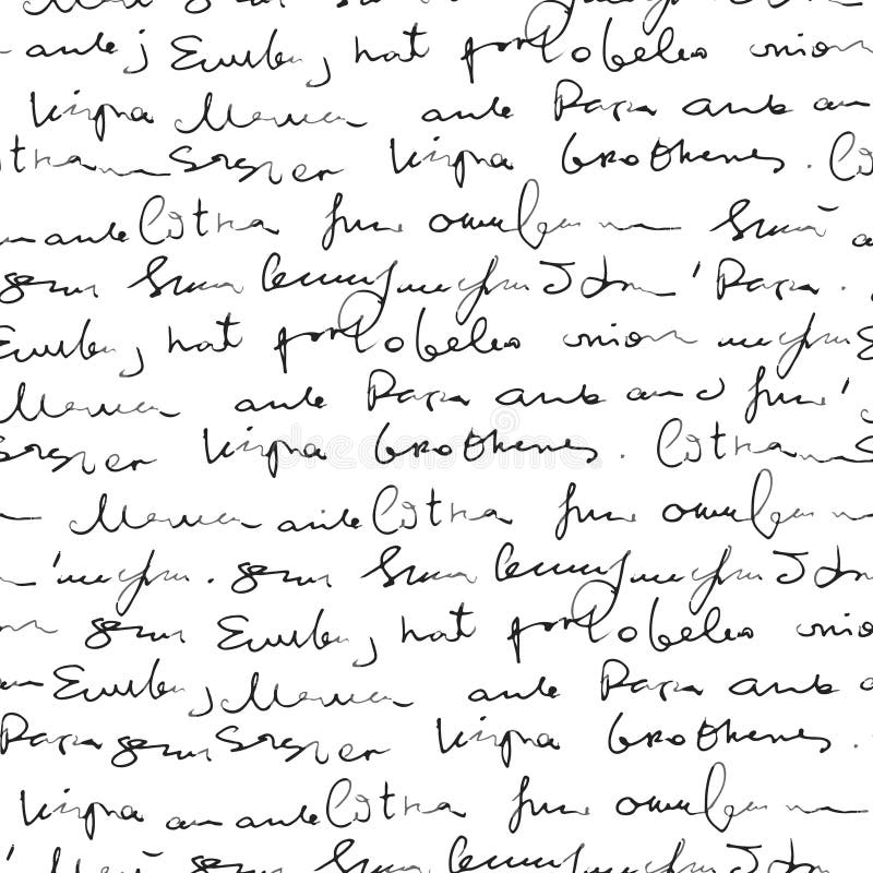 Handwritten Abstract Text Illustration, Vector Stock Vector ...