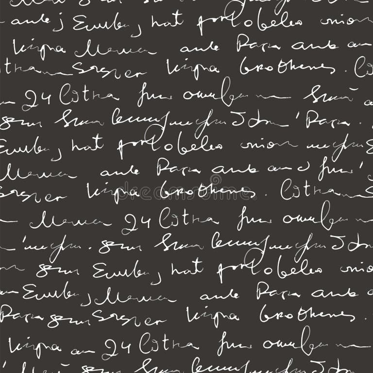 Handwritten Abstract Text Illustration, Vector Script Background Stock ...