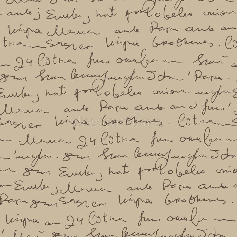 Handwritten Abstract Text Illustration, Vector Script Background Stock ...