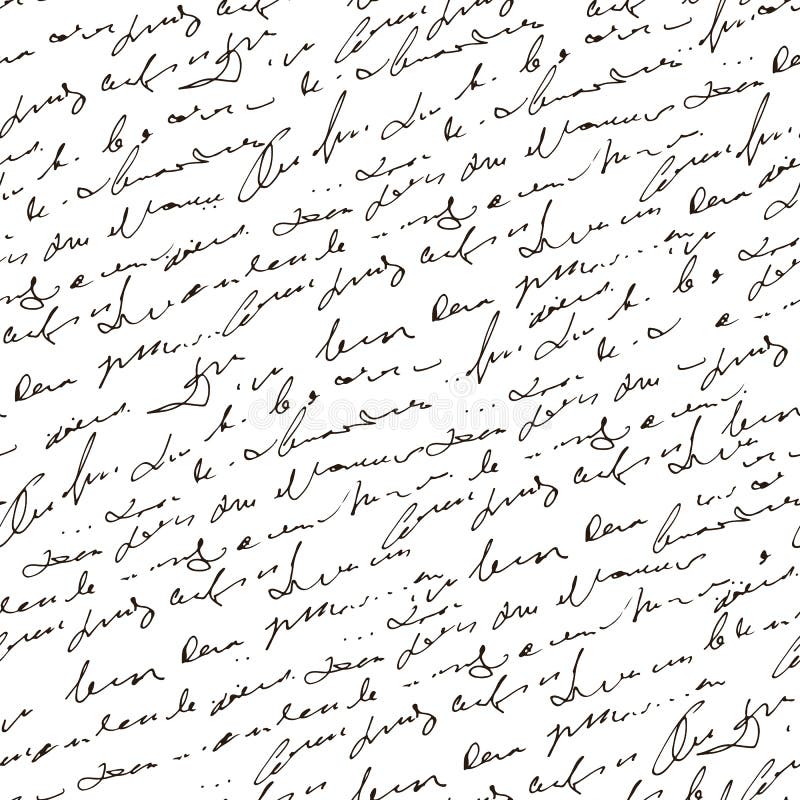 Handwritten Abstract Text, Scribbles Vector Seamless Pattern, Vector ... Handwritten Abstract Text, Scribbles Vector Seamless Pattern, Vector ...