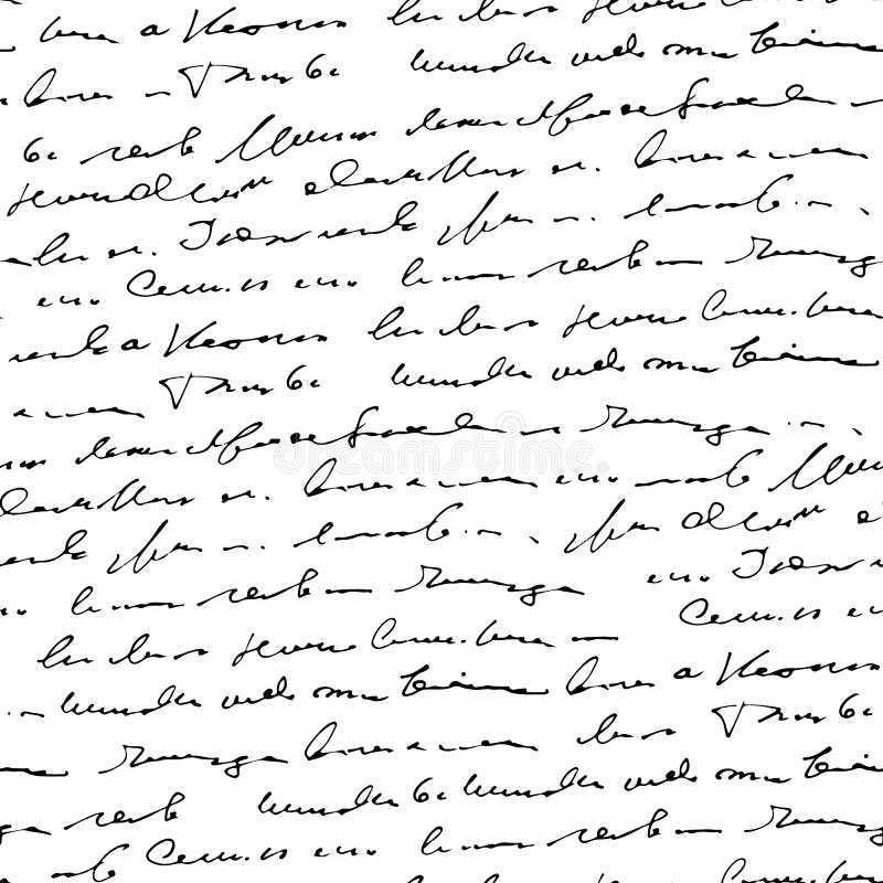 Handwritten Abstract Text, Scribbles Vector Seamless Pattern, Vector ... Handwritten Abstract Text, Scribbles Vector Seamless Pattern, Vector ...