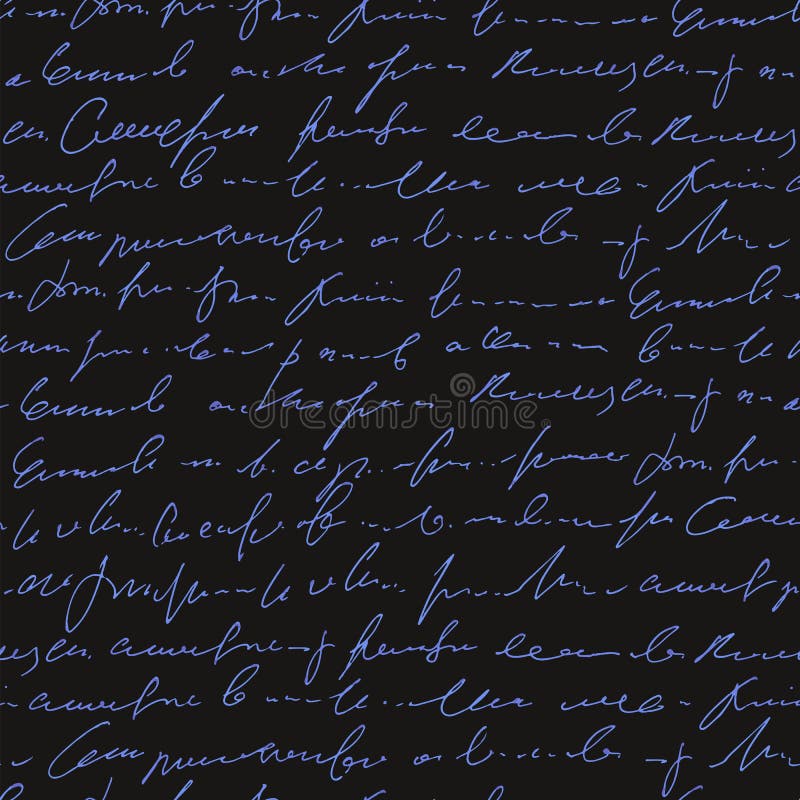 Handwritten Abstract Text Seamless Pattern, Cursive Script Background ... Handwritten Abstract Text Seamless Pattern, Cursive Script Background ...