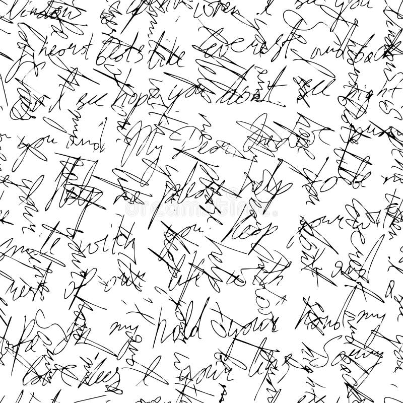 Vector Signature. Handwritten Sign Set. Fictitious Autograph Text ...