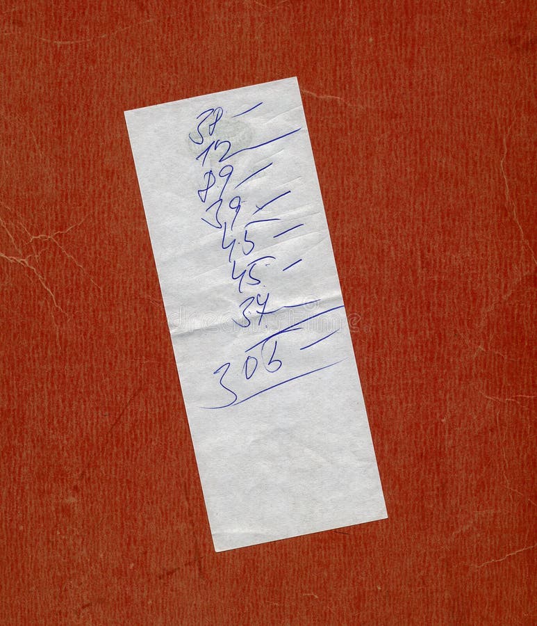 Bill Receipt Handwritten Stock Photos - Free & Royalty-Free Stock ...