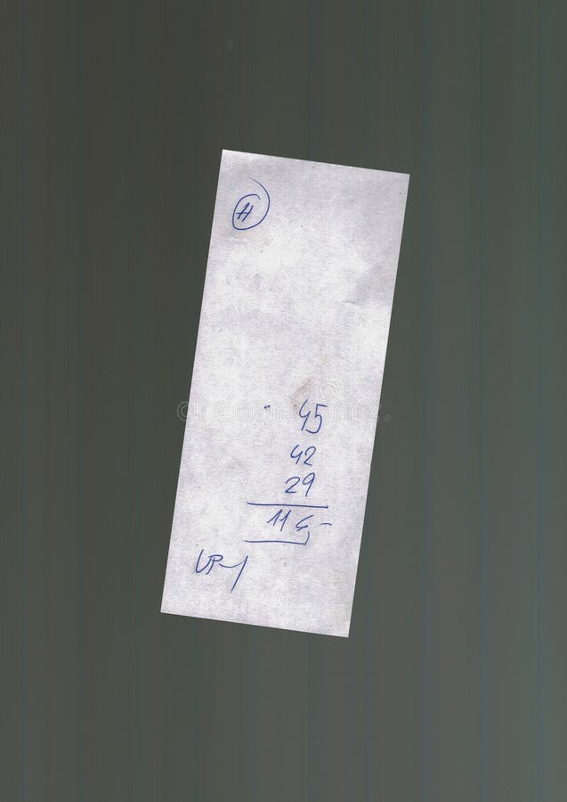 Handwritten Bill Receipt Stock Photos - Free & Royalty-Free Stock ...