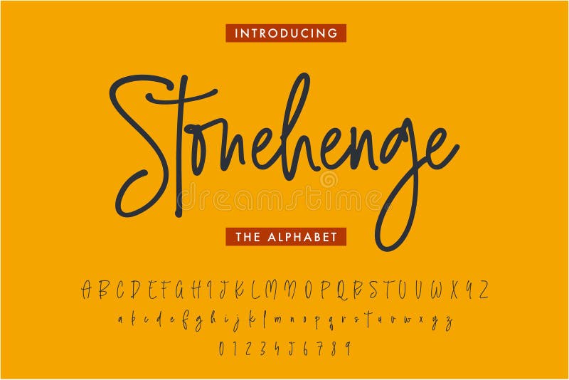 Handwritten Brush Style Typeface Modern Calligraphy Cursive Font ...