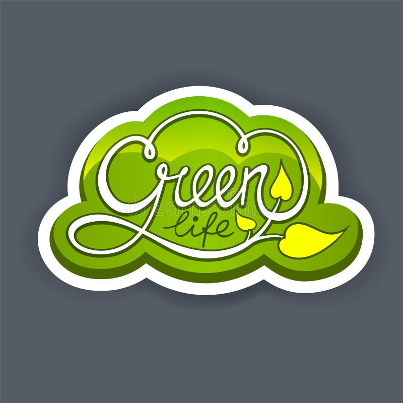 Green life stock vector. Illustration of design, green - 29904521