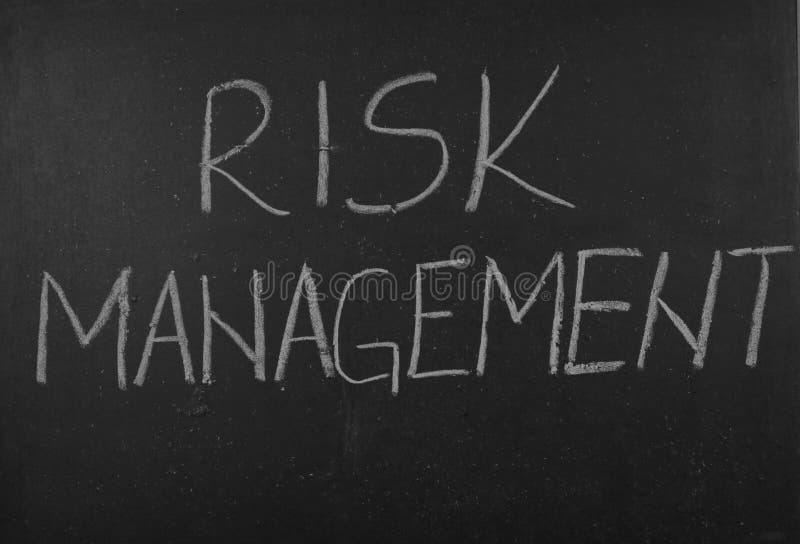 Handwritten Chalk Text Risk Management . Stock Illustration ...
