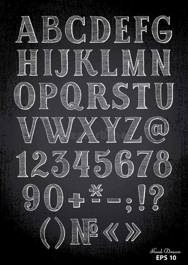 Handwritten character set stock vector. Illustration of hitch - 49494225