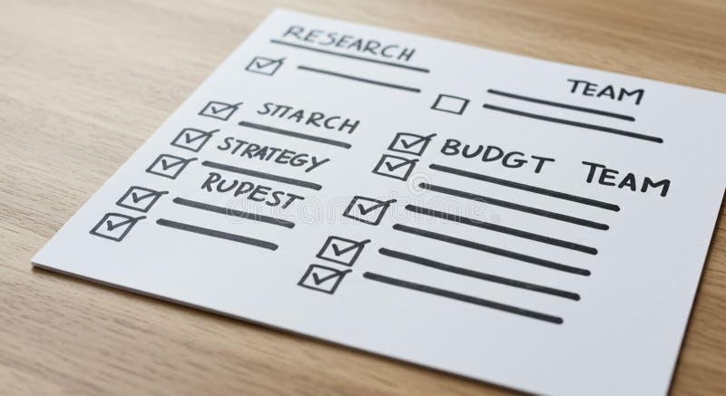 Research Checklist White Stock Illustrations – 4,066 Research Checklist ...