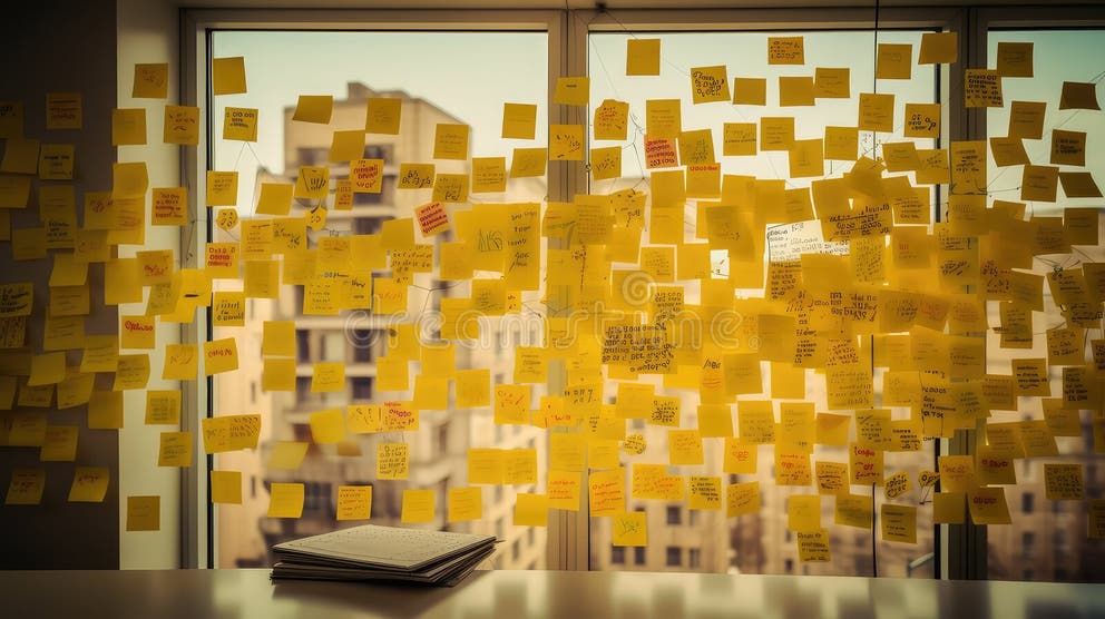 Handwritten data yellow stock illustration. Illustration of metrics ...