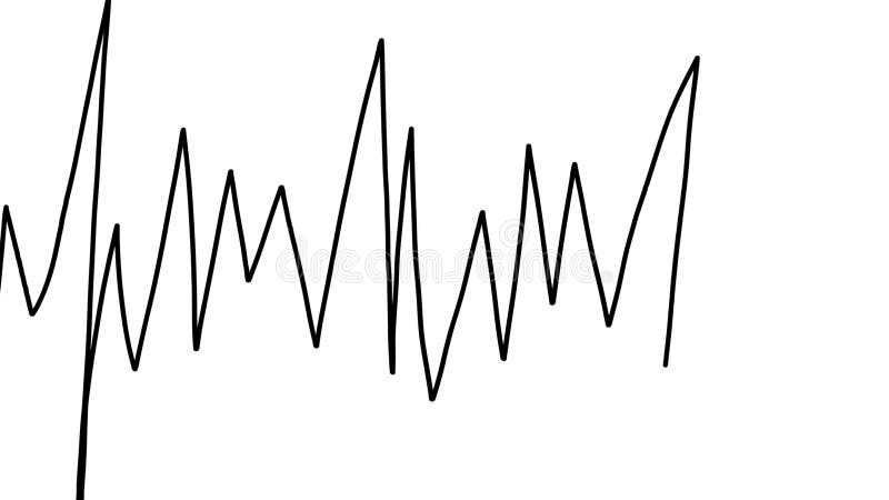 Handwritten Different Scribbles, Doodles, Pen Drawing, Cardiogram ...