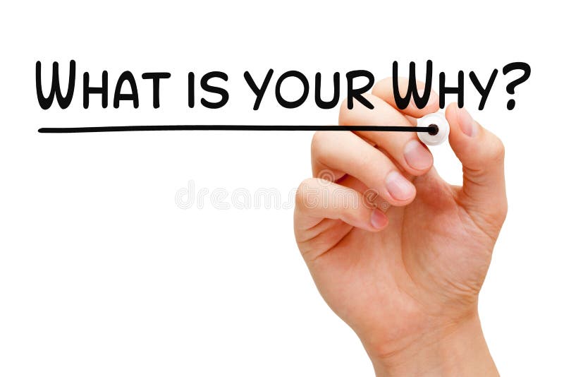 Handwritten Existential Question What is Your Why Stock Image - Image ...