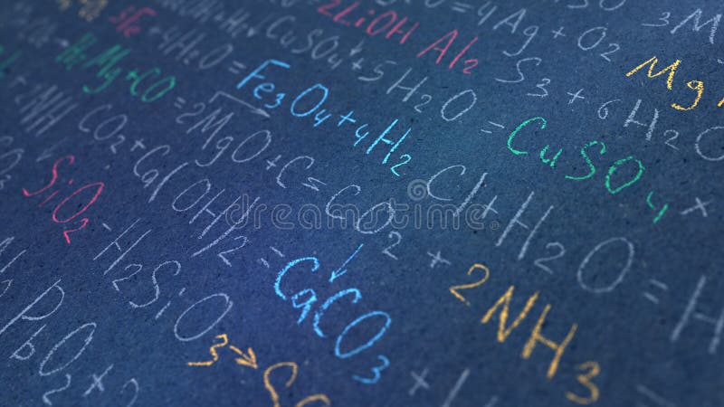 Handwritten Formulas Background.School Background in Chemistry .Letters ...