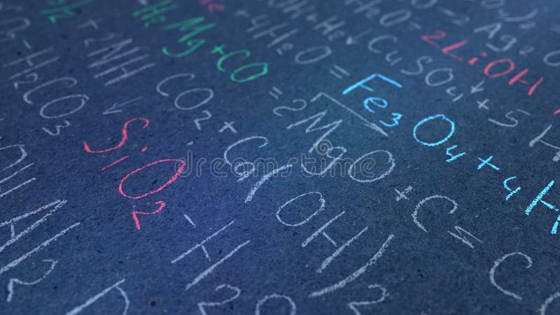Handwritten Formulas Background.School Background in Chemistry .Letters ...