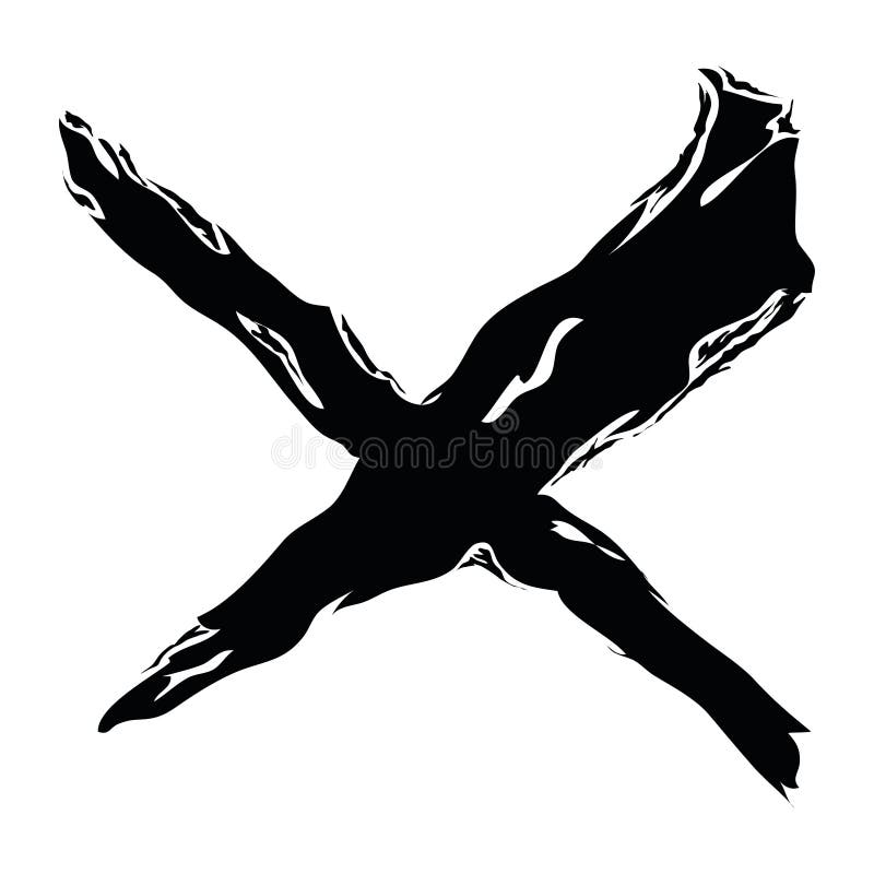 Handwritten Grunge Alphabet Font. Uppercase Brush Stroke Letters Stock ...