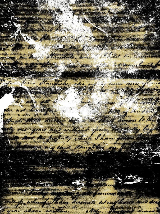 Abstract Old Handwritten Paper Stock Photo - Image of vintage, texture ...