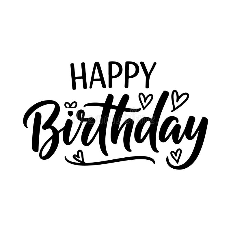 Handwritten Happy Birthday Message Stock Illustrations – 4,884 ...