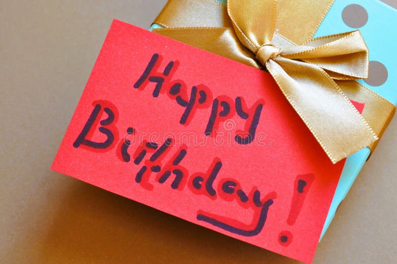 Handwritten Happy Birthday Write Onr Ed Card Stock Illustration ...