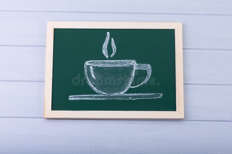 Inscription on the Board with Chalk Stock Photo - Image of kindergarten ...