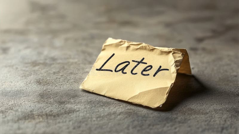 Handwritten Later Note on Crumpled Paper. Stock Photo - Image of ...