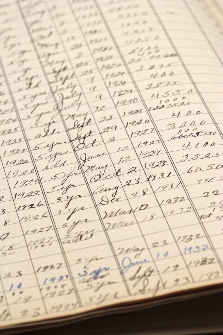 115 Handwritten Ledger Stock Photos - Free & Royalty-Free Stock Photos ...