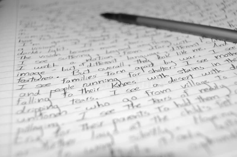 A handwritten letter stock image. Image of written, write - 7954747