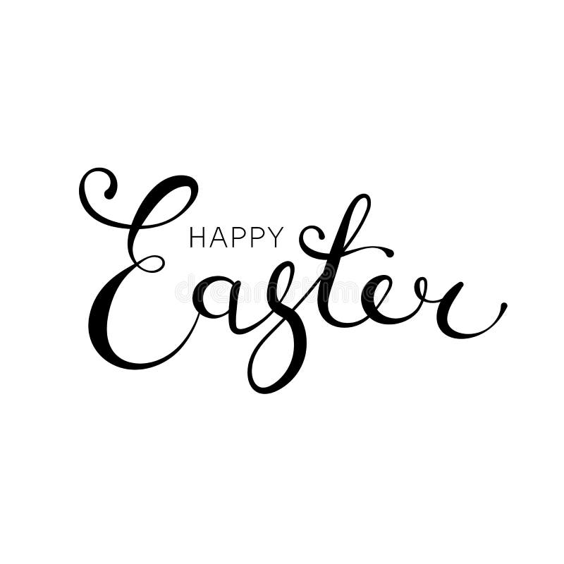 Cursive Easter Happy Stock Illustrations – 371 Cursive Easter Happy ...