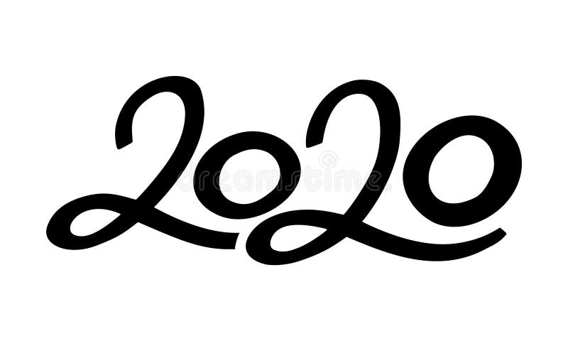 2020 handwritten lettering stock vector. Illustration of lettering ...