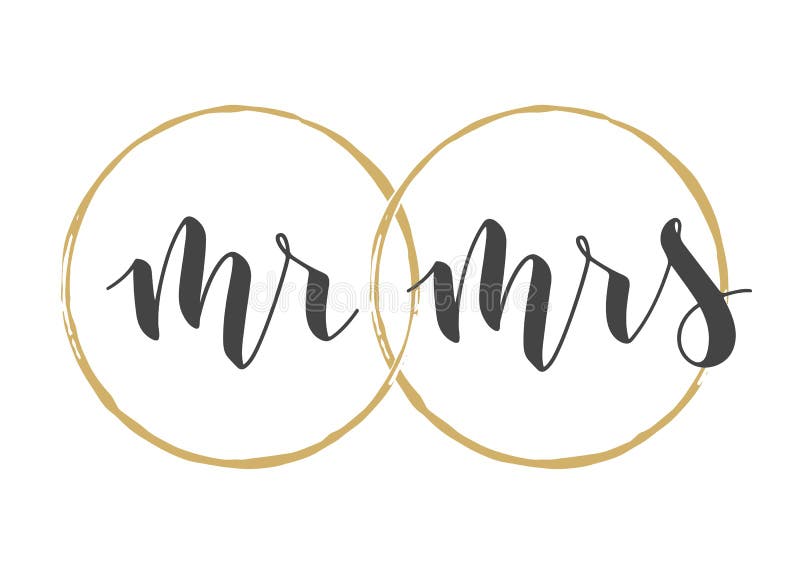 Calligraphy Mr Mrs Stock Illustrations – 286 Calligraphy Mr Mrs Stock ...